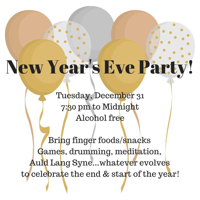 New Year’s Eve Party! | Interfaith Center for Spiritual Growth